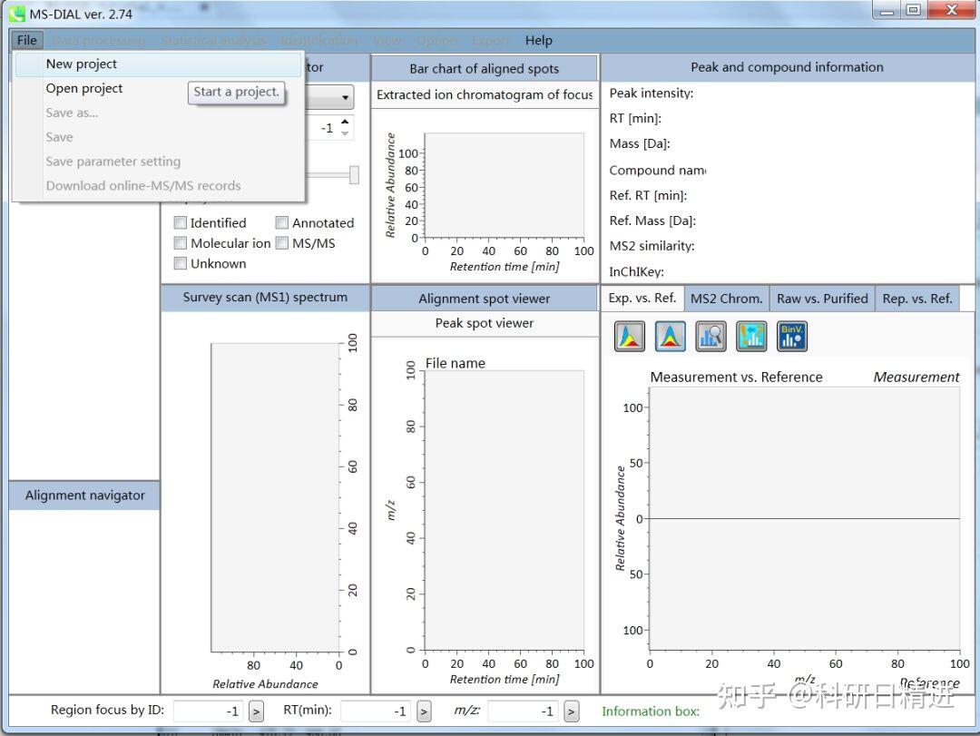 【菜鸟博士学习】用MS-DIAL分析代谢组数据 - 哔哩哔哩