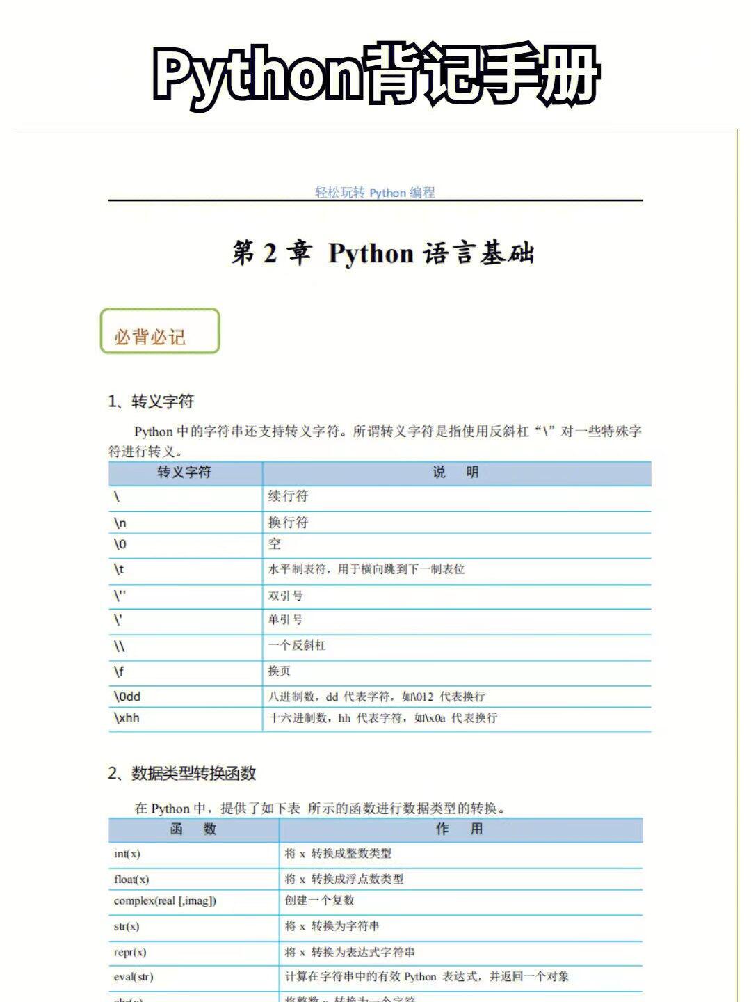 吹爆️Python背记手册YYDS建议直接住 - 哔哩哔哩