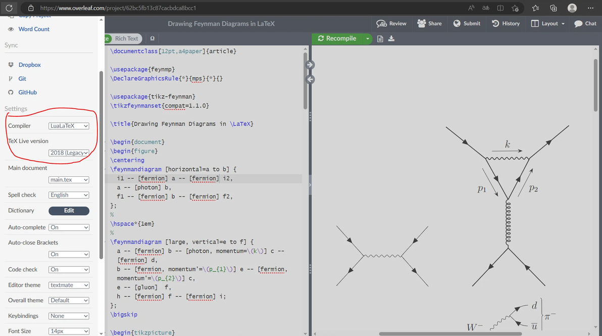 LaTeX 专题：tikz-feynman绘制费曼图 - 哔哩哔哩