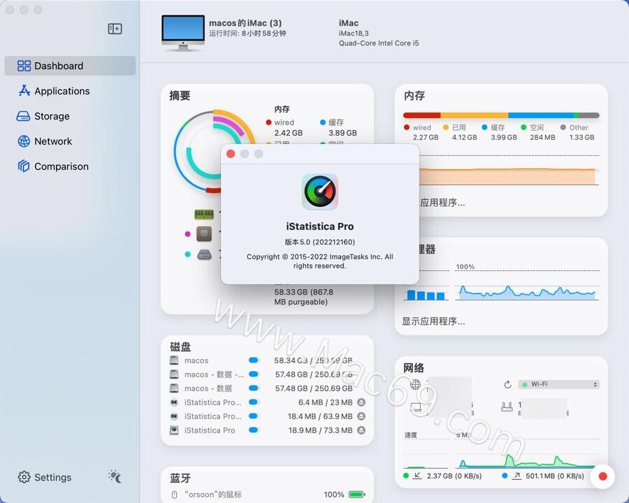 优秀的系统监控工具：iStatistica Pro Mac版 - 哔哩哔哩