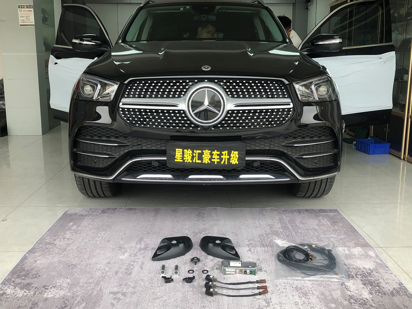 2022款23款奔驰GLE350改装360度全景倒车环视功能效果分享 - 哔哩哔哩