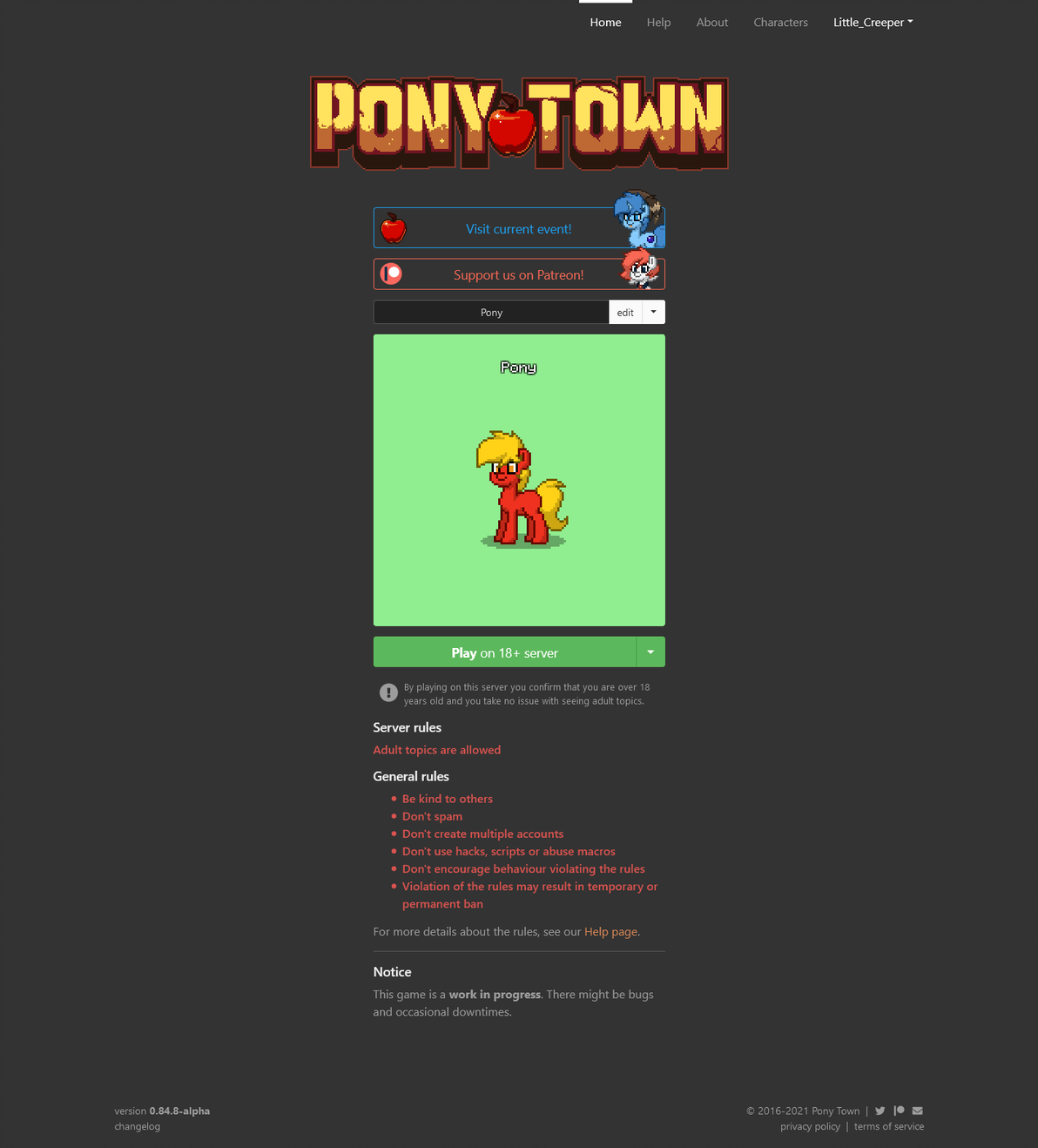【Pony Town系列教程】#1 界面操作 - 哔哩哔哩