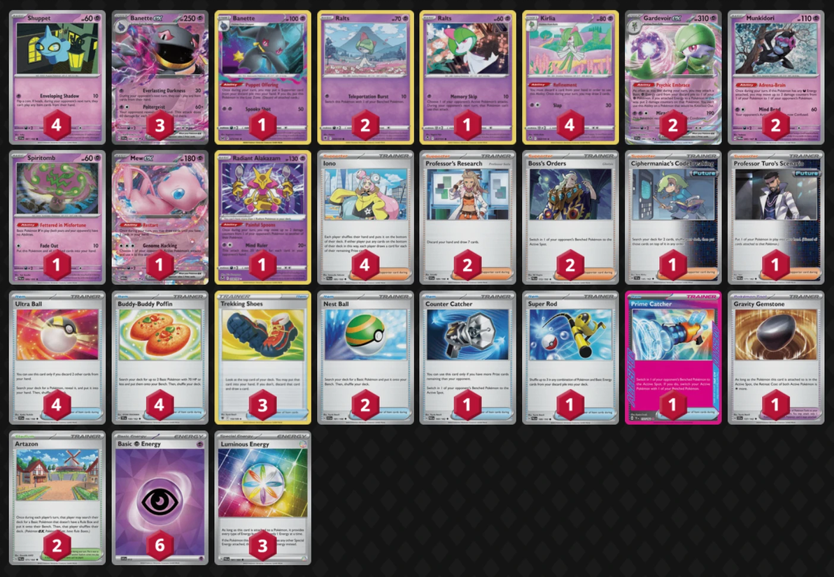 PTCGLIVE-SV7线上赛上位卡组（十） - 哔哩哔哩