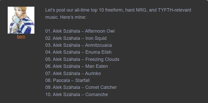 【转载】All-time top 10:Freeform,Hard NRG [TYFTH FOURMS] - 哔哩哔哩