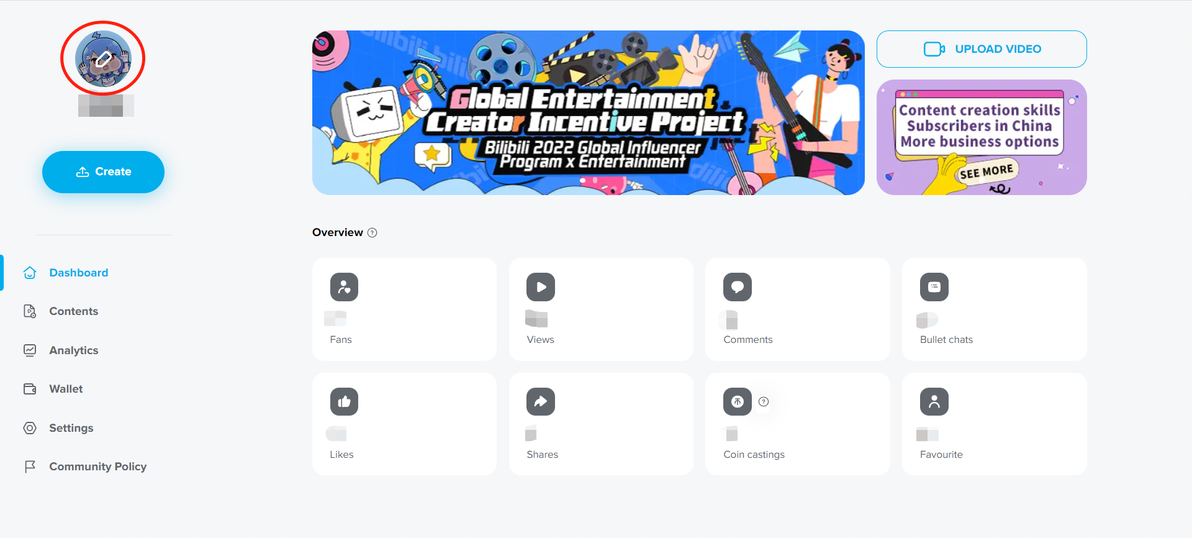 bilibili Studio- How to Register an Account and Edit Profile - 哔哩哔哩