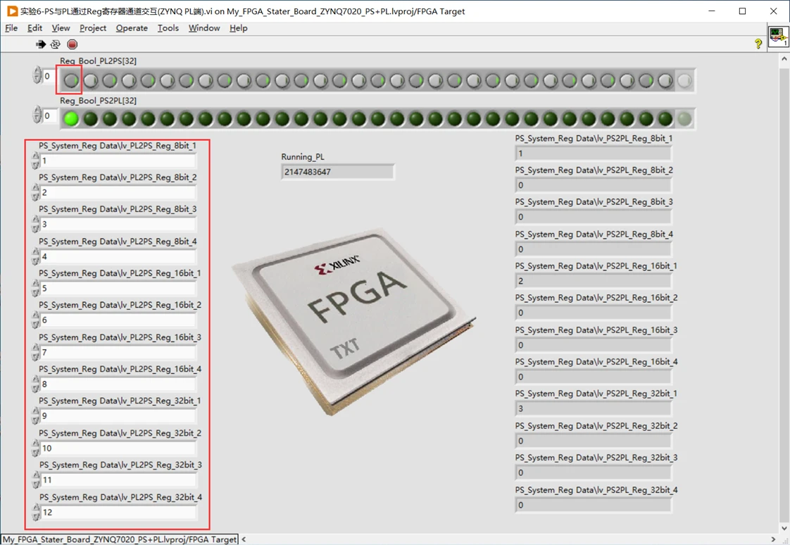 第6章>>实验6：PS(ARM)端与PL端(FPGA)通过Reg寄存器交互《LabVIEW FPGA ZYNQ宝典》 - 哔哩哔哩