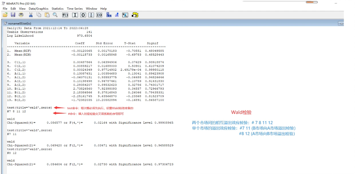 二元GARCH-BEKK模型以及Winrats代码实现 - 哔哩哔哩