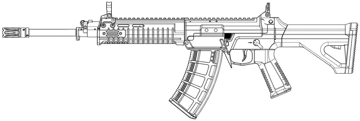 QBZ/QBU-191建模参考（上） - 哔哩哔哩