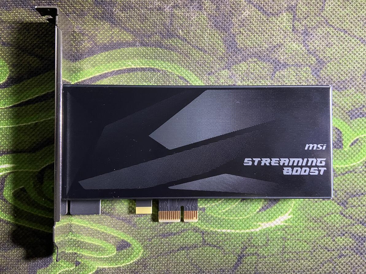 性价比第一的微星视频采集卡的简单开箱与测评(MSI STREAMING BOOST) - 哔哩哔哩