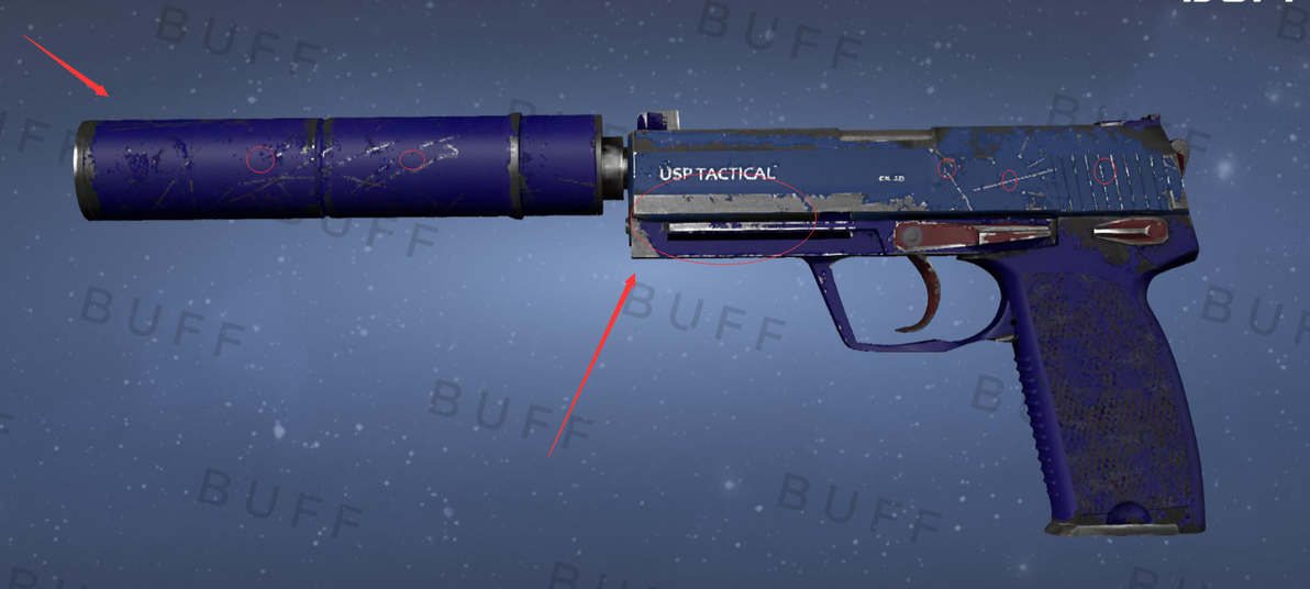 【CSGO饰品推荐】USP-S篇，从入门到低中端的推荐，内附usp看磨损教程 - 哔哩哔哩