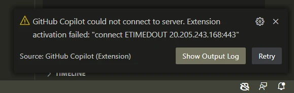 Connect Etimedout，无法使用 Github Copilot 的问题解决方案 哔哩哔哩 