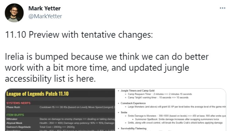 英雄联盟11.10版本改动草案 - 哔哩哔哩