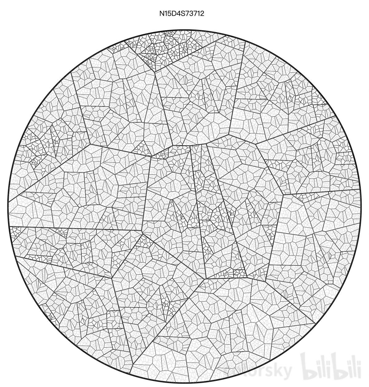 【教程/笔记 附源码】使用Python+Processing绘制递归泰森多边形 Recursive Voronoi - 哔哩哔哩