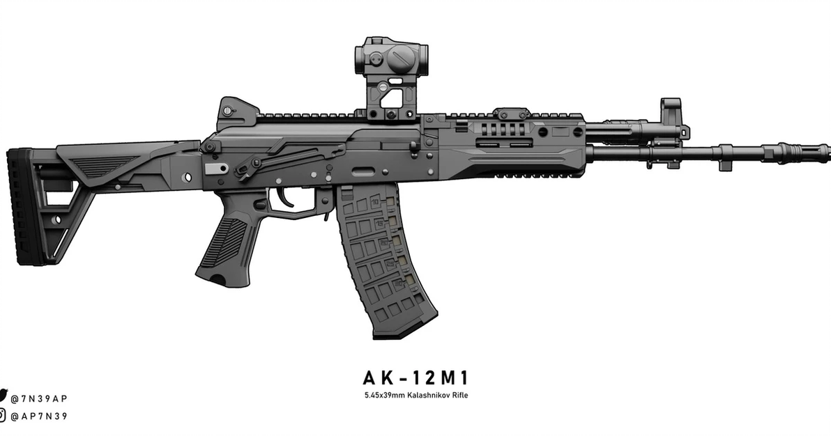 步枪科普：AK-12M1 - 哔哩哔哩