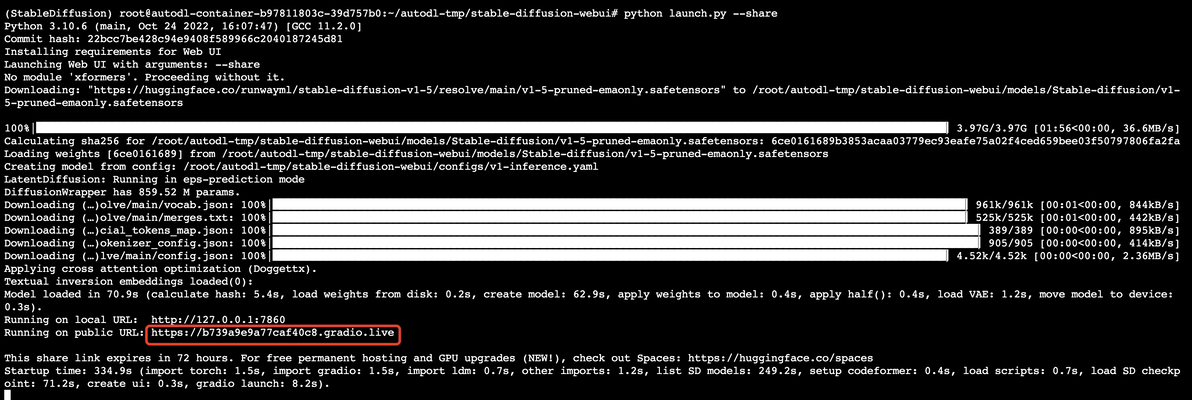 基于 AutoDL，在线安装 Stable Diffusion WebUI - 哔哩哔哩