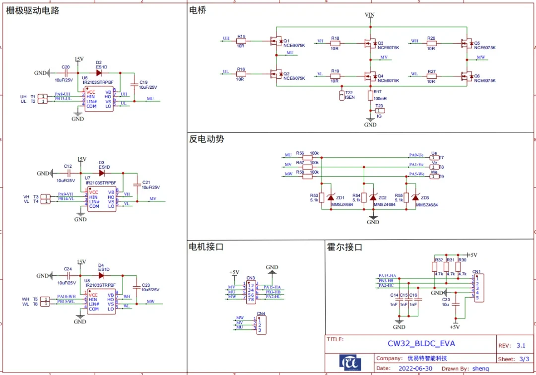【产品方案】基于CW32的无刷直流空心杯电机有感控制驱动方案 - 哔哩哔哩