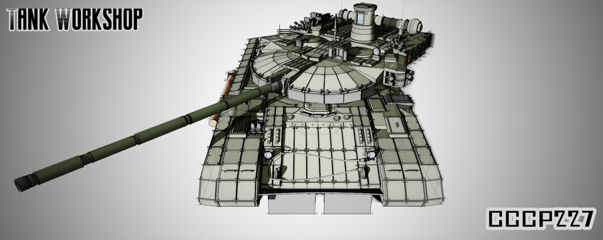 213号坦克工坊：T-80M Mod.2017主战坦克 - 哔哩哔哩
