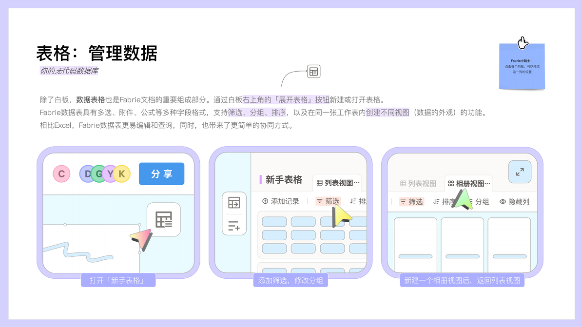 学用系列｜Fabrie，中国版Miro？互动白板与数据表格的创新结合！ - 哔哩哔哩