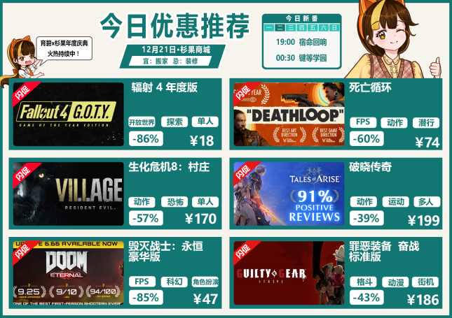 杉果冬季特惠开启：《辐射4》合集新史低18元 - 哔哩哔哩