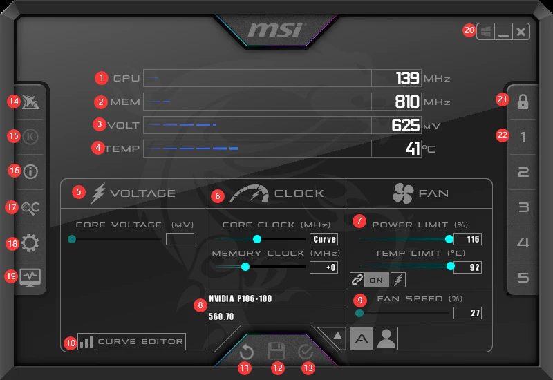 MSI Afterburner"微星小飞机"手把手教-完结篇 - 哔哩哔哩