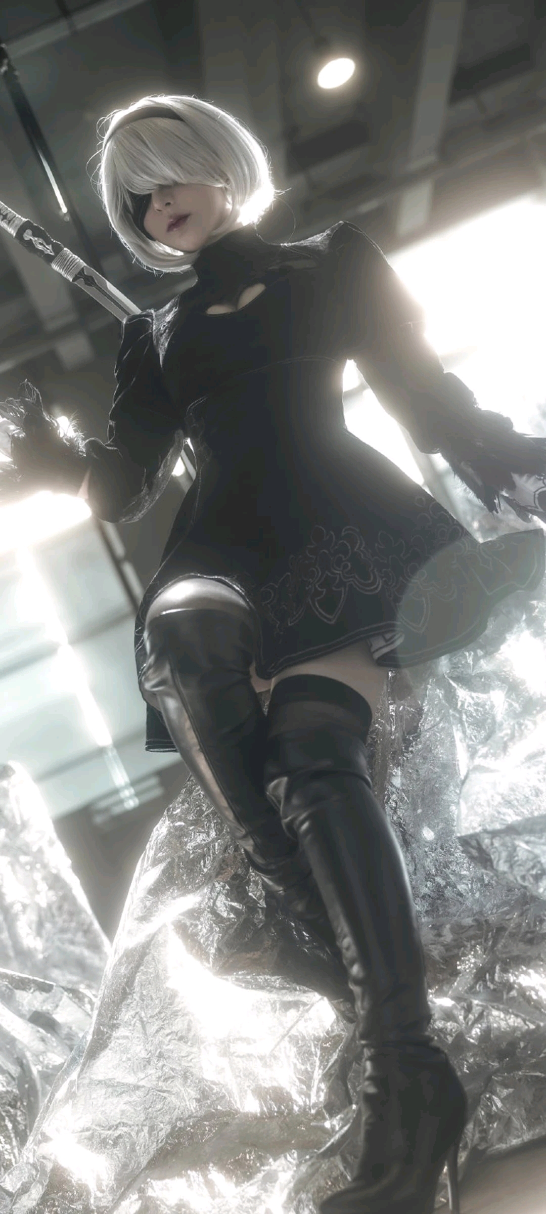 高清全面屏壁纸｜｜尼尔·机械纪元、2B、A2、游戏女神 - 哔哩哔哩