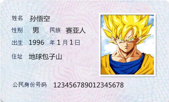 《龙珠》悟空喜获身份证，布玛的身份证可能是我拍的 - 哔哩哔哩