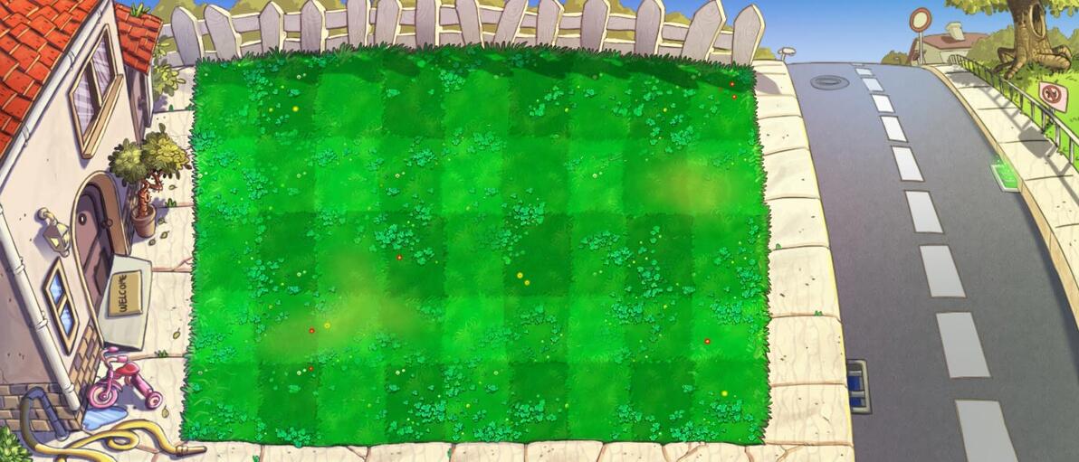 植物大战僵尸 6大关背景素材图 - 哔哩哔哩