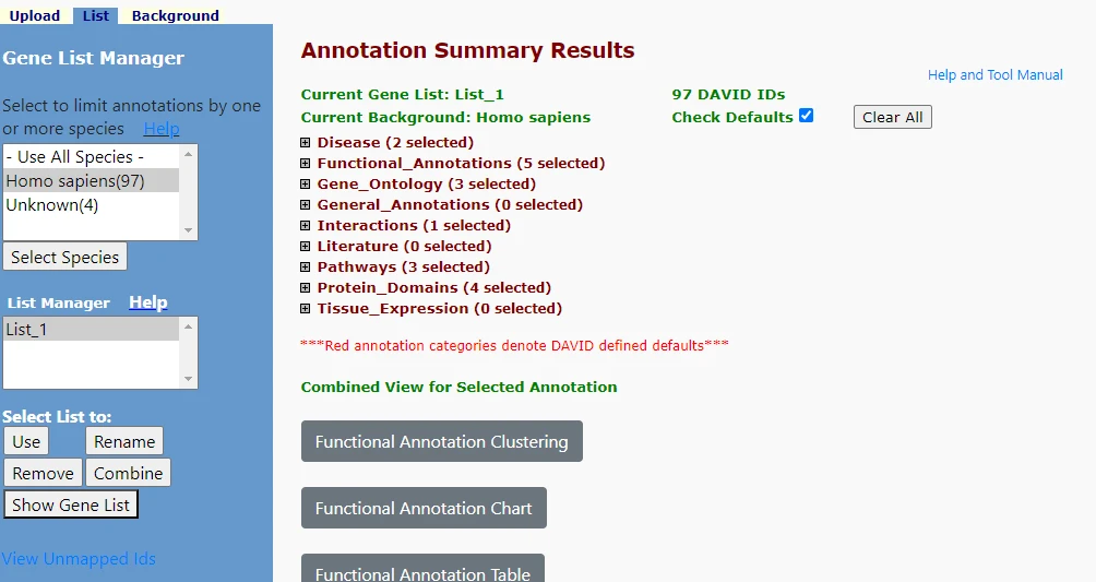 保姆级教程！！小云教你如何使用DAVID数据库并可视化结果！！！ - 哔哩哔哩