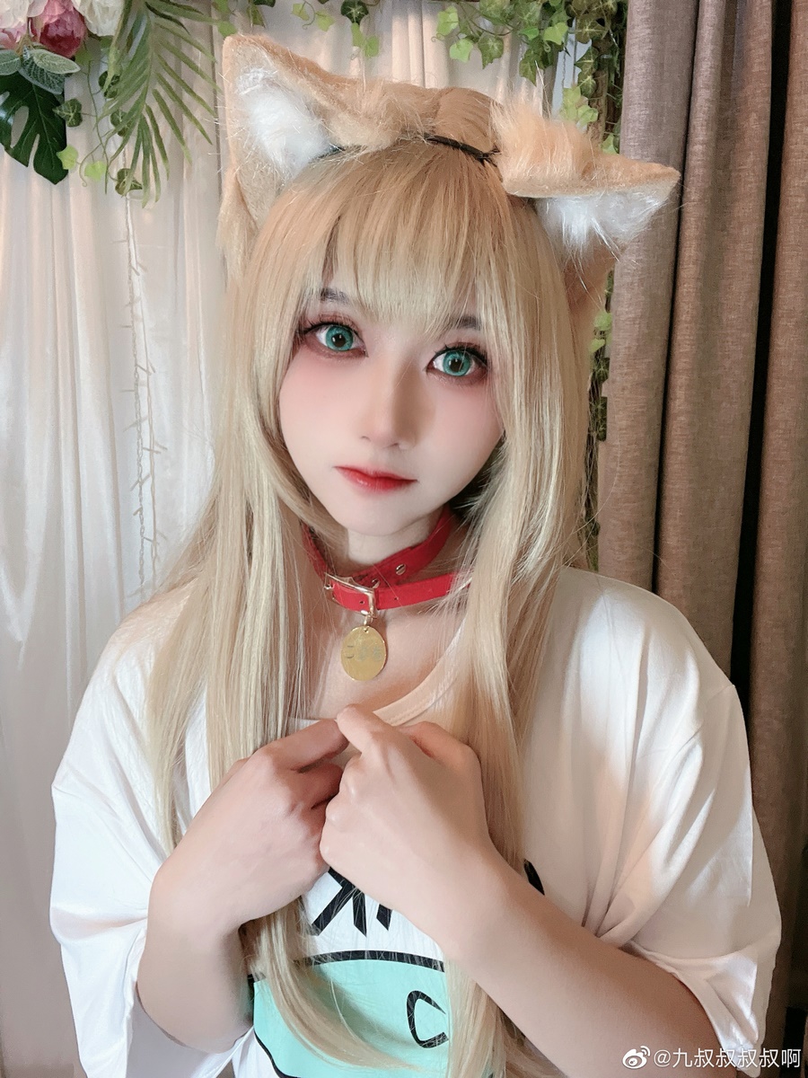 Cos写真《黄豆粉猫娘》呜呜呜好可爱! 哔哩哔哩