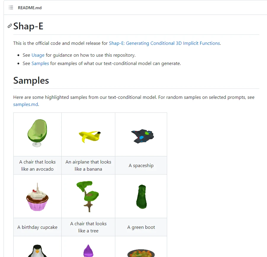 AI生成生成3D Shap-e 使用指南 - 哔哩哔哩