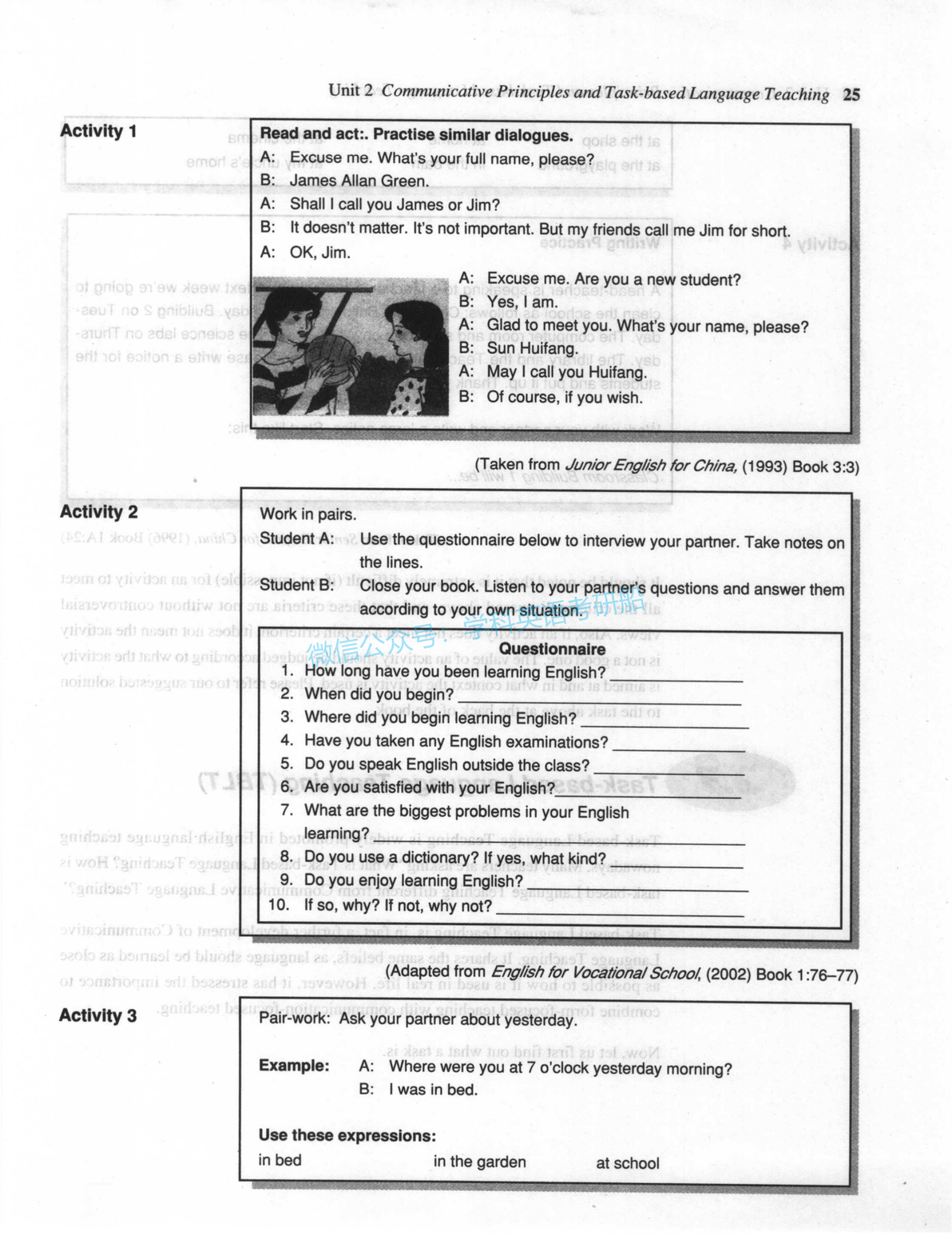 Unit 2 Communicative Principles and Task-based Language Teaching - 哔哩哔哩