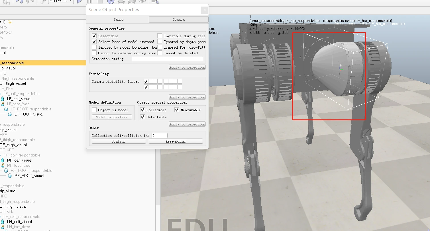 二、创建URDF后，如何处理URDF，并导入mujoco、vrep和webots - 哔哩哔哩