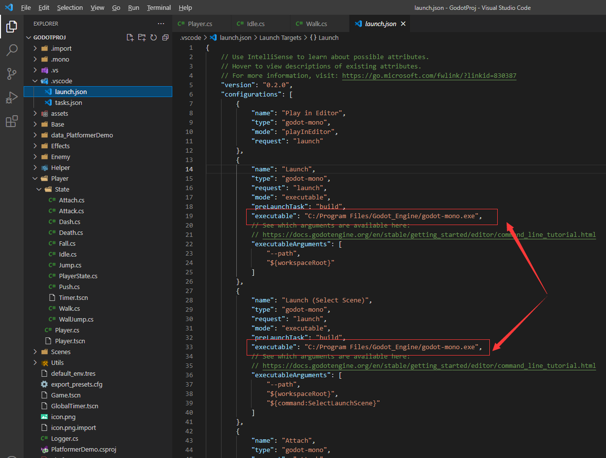 【Godot-mono 笔记】使用 vscode 编写/调试脚本 - 哔哩哔哩