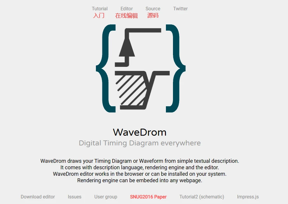 开源跨平台波形时序绘制软件WaveDrom升级至V3.5.0，可以在线使用，也可以离线使用 - 哔哩哔哩