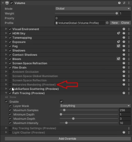 Unity学习笔记 Vol.108 Unity 实时光追（十二）- Path Tracing功能讲解 - 哔哩哔哩