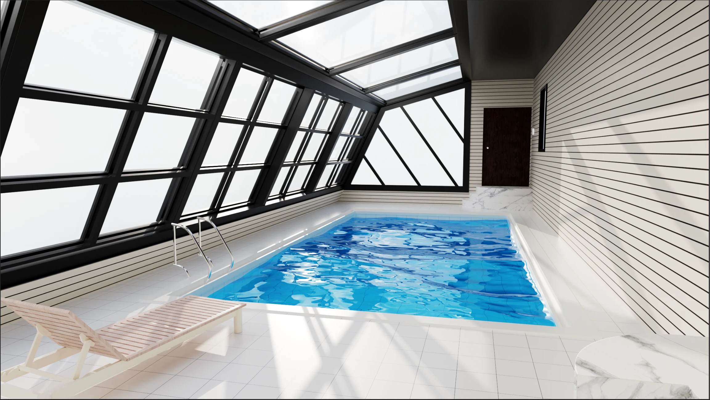 MMD用日式泳池场景模型分享(C4D+AE) - 哔哩哔哩