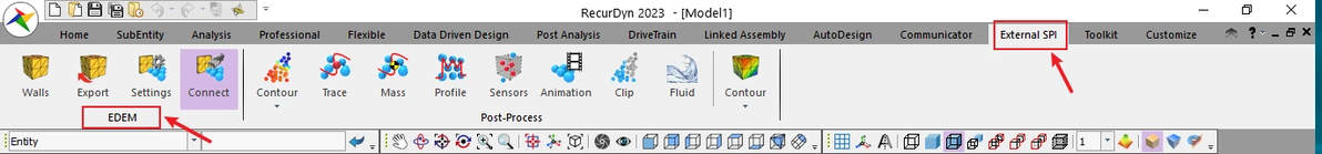 EDEM 2021.2 与 RecurDyn 2023 耦合教程 - 哔哩哔哩