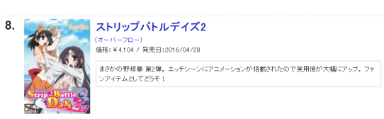 School days系列作品及前作在getchu平台上的销量排名 - 哔哩哔哩