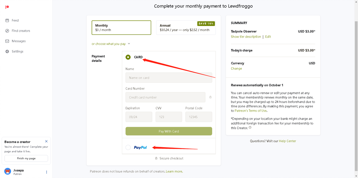 如何使用Patreon给喜欢的创作者订阅赞助 - 哔哩哔哩