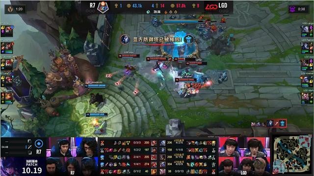 斗鱼S10总决赛：LGD零封R7，三局胜利套路不同 - 哔哩哔哩