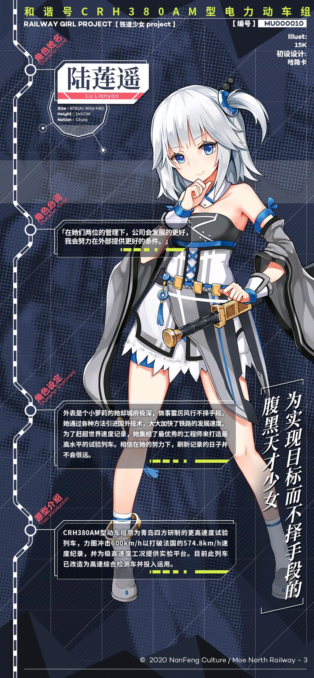 铁道少女project 人物角色介绍图总计（闲的蛋疼）动车篇 - 哔哩哔哩