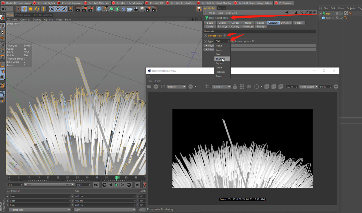 Redshift每日复习004-Hair渲染 - 哔哩哔哩