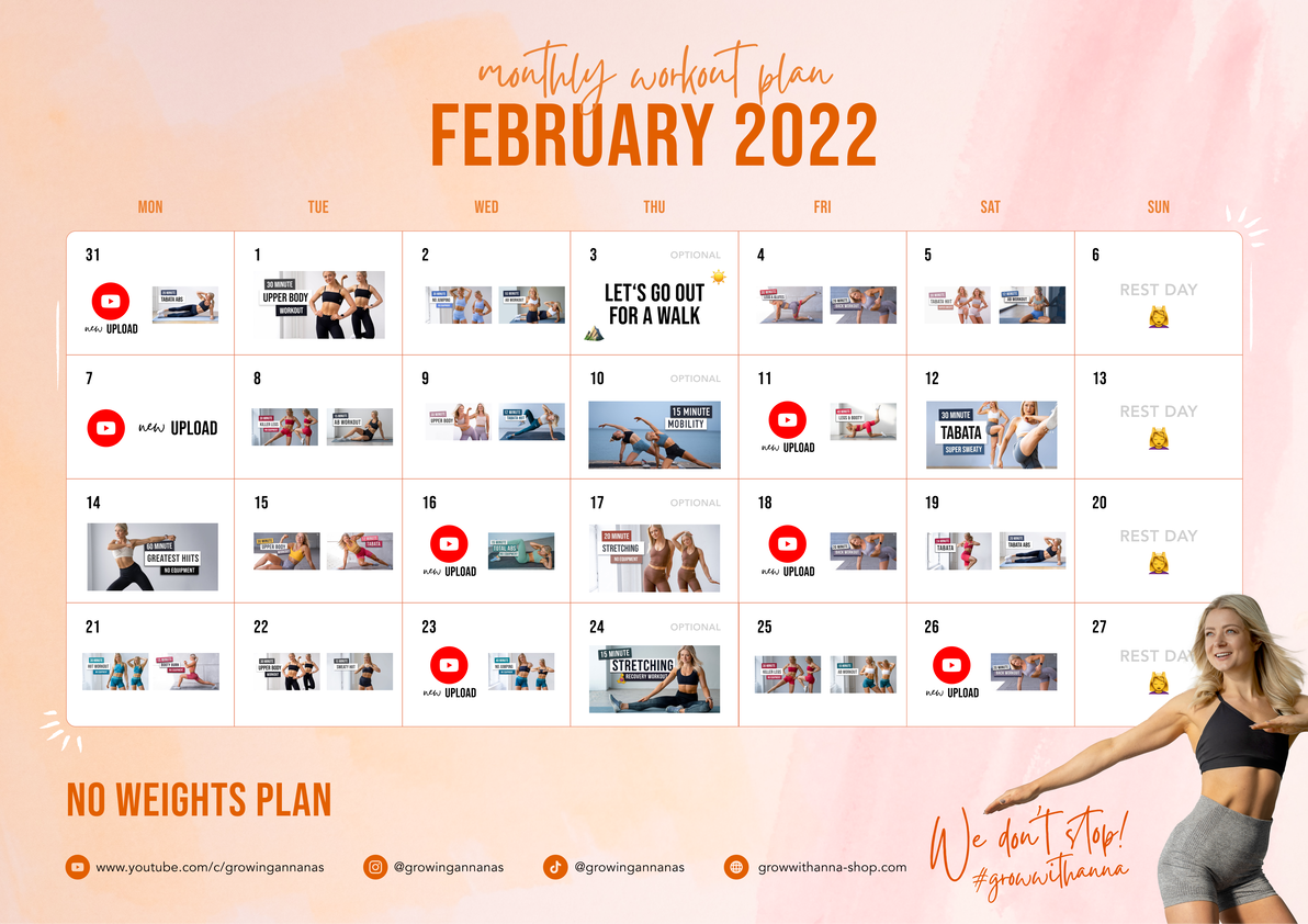 2022年2月训练计划-Growingannanas - 哔哩哔哩