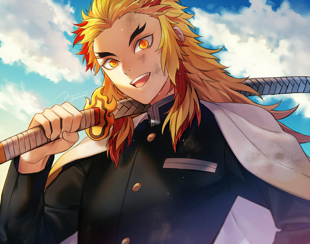 【鬼灭之刃】进来三连！炼狱杏寿郎100张高质量美图、壁纸、风景图合集#136（收藏向 - 哔哩哔哩