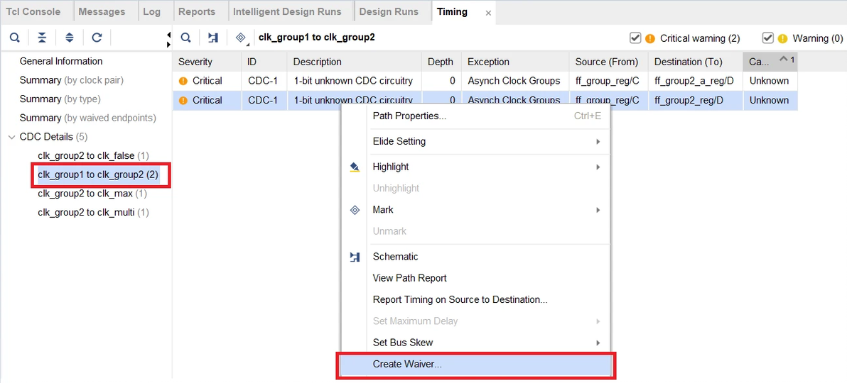 Vivado时序报告之CDC详解大全 - 哔哩哔哩