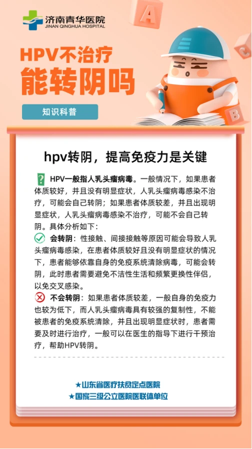 Hpv不治疗能转阴吗?怎么提高免疫力呢? 哔哩哔哩