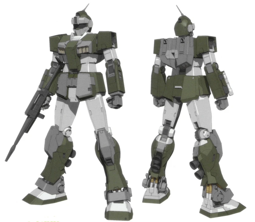 【机动战士高达】死神降临----RGM-79SC 特装狙击型吉姆 - 哔哩哔哩