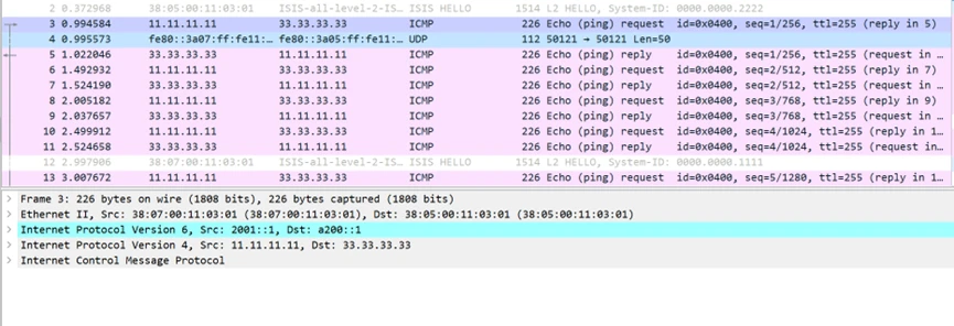 L3VPNv4 over IS-IS SRv6 Policy实验报告 - 哔哩哔哩