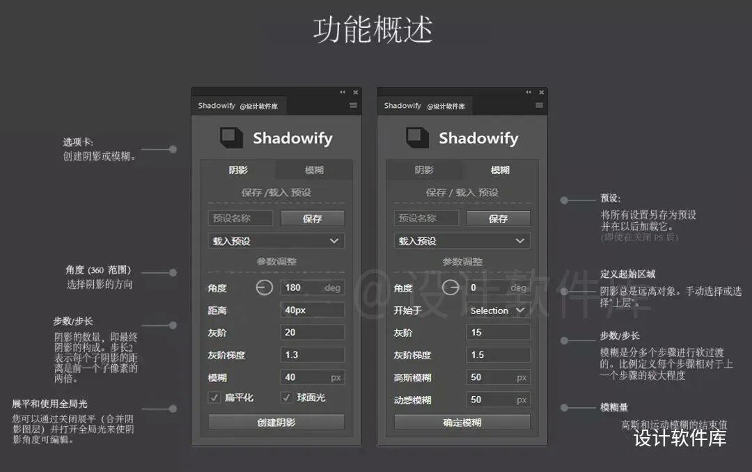 说我P图假？PS逼真阴影Shadowify汉化插件！给你安排明白！ - 哔哩哔哩